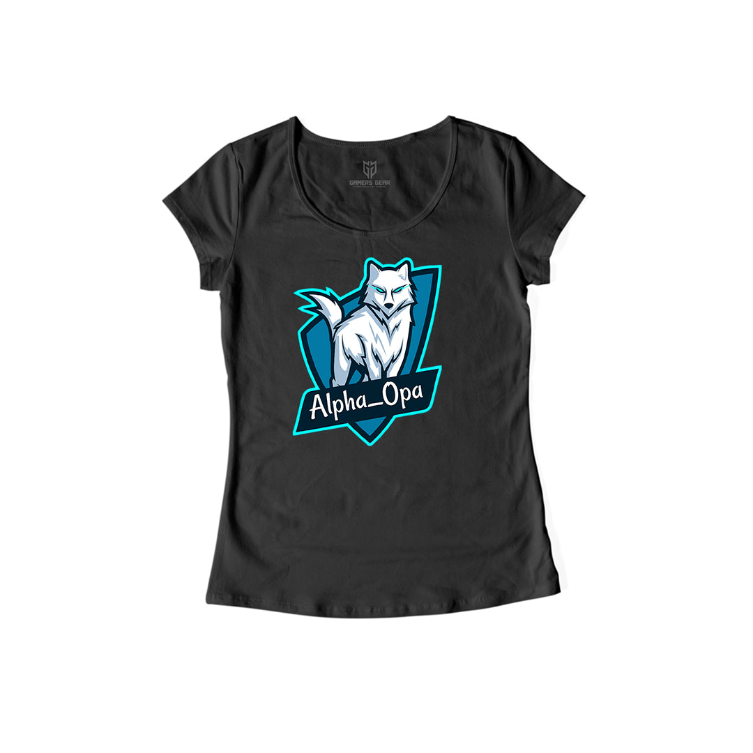 Alpha_Merch - Damen Shirt schwarz– GamersGear